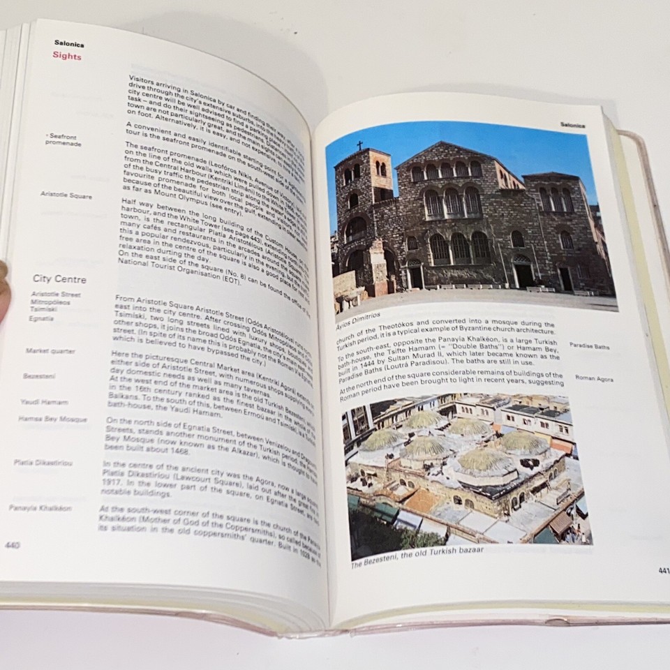 Vintage 1992 Baedeker's Greece Vacation Tourist Travel Guide Book | eBay