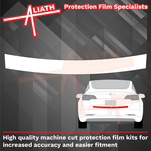 Fit Tesla Model 3 2017- Rear Bumper Scratch Chip Guard Paint Protection ...