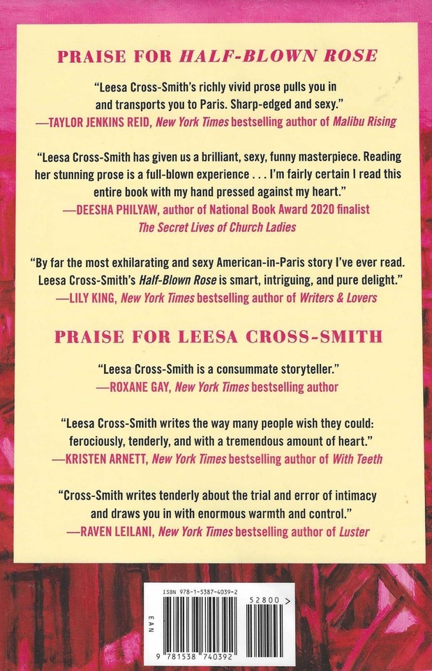 Half-Blown Rose: A Novel by Leesa Cross-Smith [Hardcover 2022] Brand ...