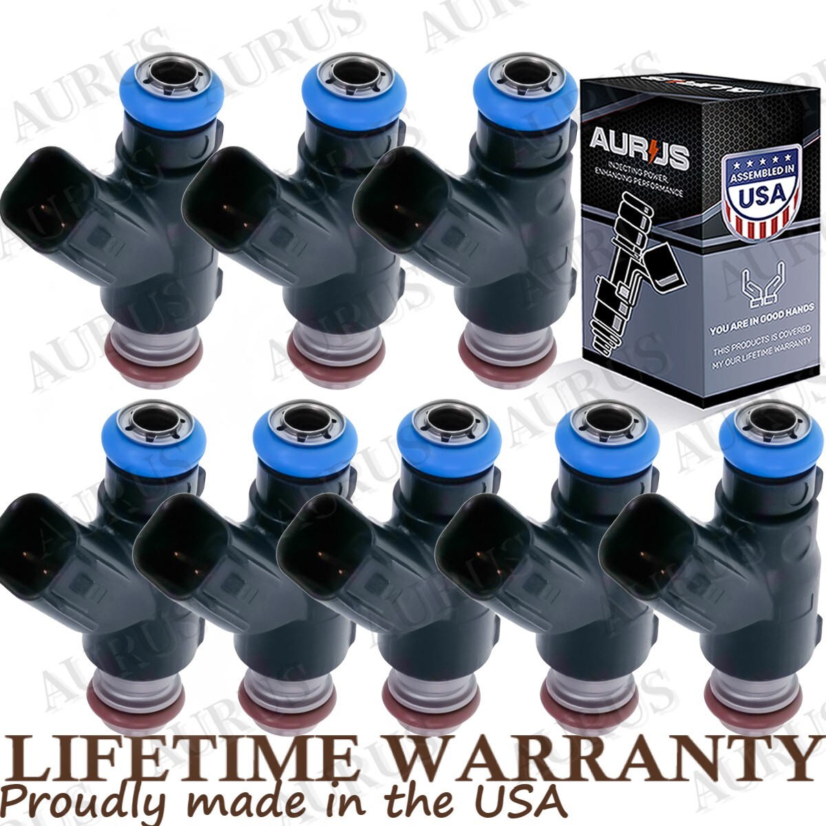 x8 OEM AURUS NEW Fuel Injectors for 2010-2014 Chevrolet Suburban 1500 5 ...