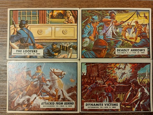 Lot of 4 1962 Civil War News Cards (H) | eBay