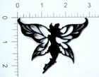 Wright's Disney Black Shadow Tinkerbell 2 1/4" x 3" Applique wp-282b | eBay