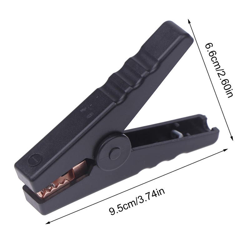 2Pcs 100A Crocodile Alligator Clips Car Battery Chargers Insulated ...