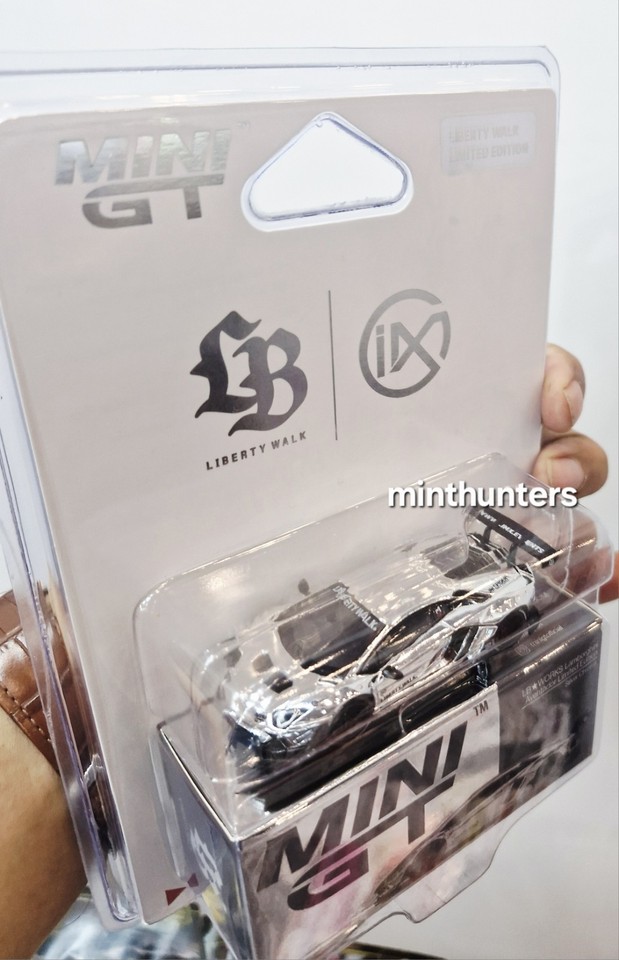 MINI GT LB-WORKS LAMBORGHINI AVENTADOR SILVER CHROME IMX 2025 LIMITED ...