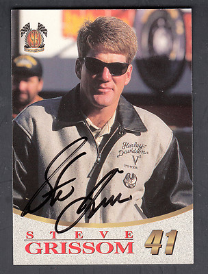 Steve Grissom 1996 Scoreboard #39 Hand Signed Auto Racing Card | eBay