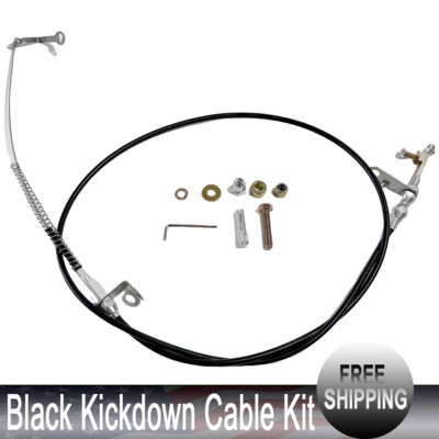 New Black Kickdown Cable Kit For Ford/AOD Lokar KD-2AODU | eBay