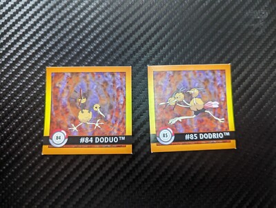 1999 Pokemon Artbox Stickers Doduo Dodrio Stickers Vintage | eBay