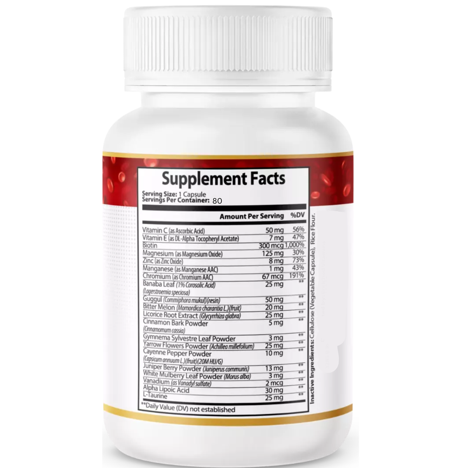 Glucoven- Blood balance - 80 Capsules | eBay