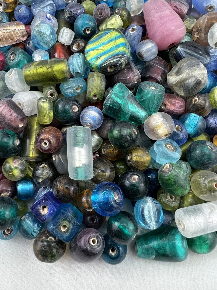 800+ PCS ASSORTED MULTI-COLOR GLASS BEADS JEWELRY CRAFT MAKING LOOSE ...