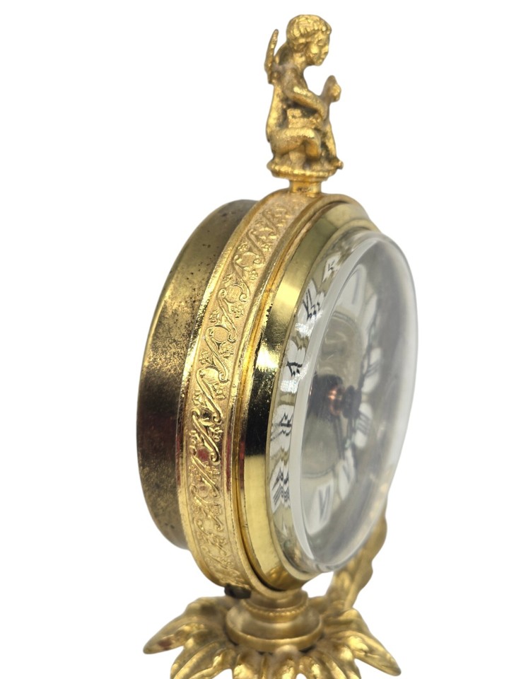 Vtg Blessings West Germany Cherub Wind Up Table Clock 8.5x3.5 | eBay