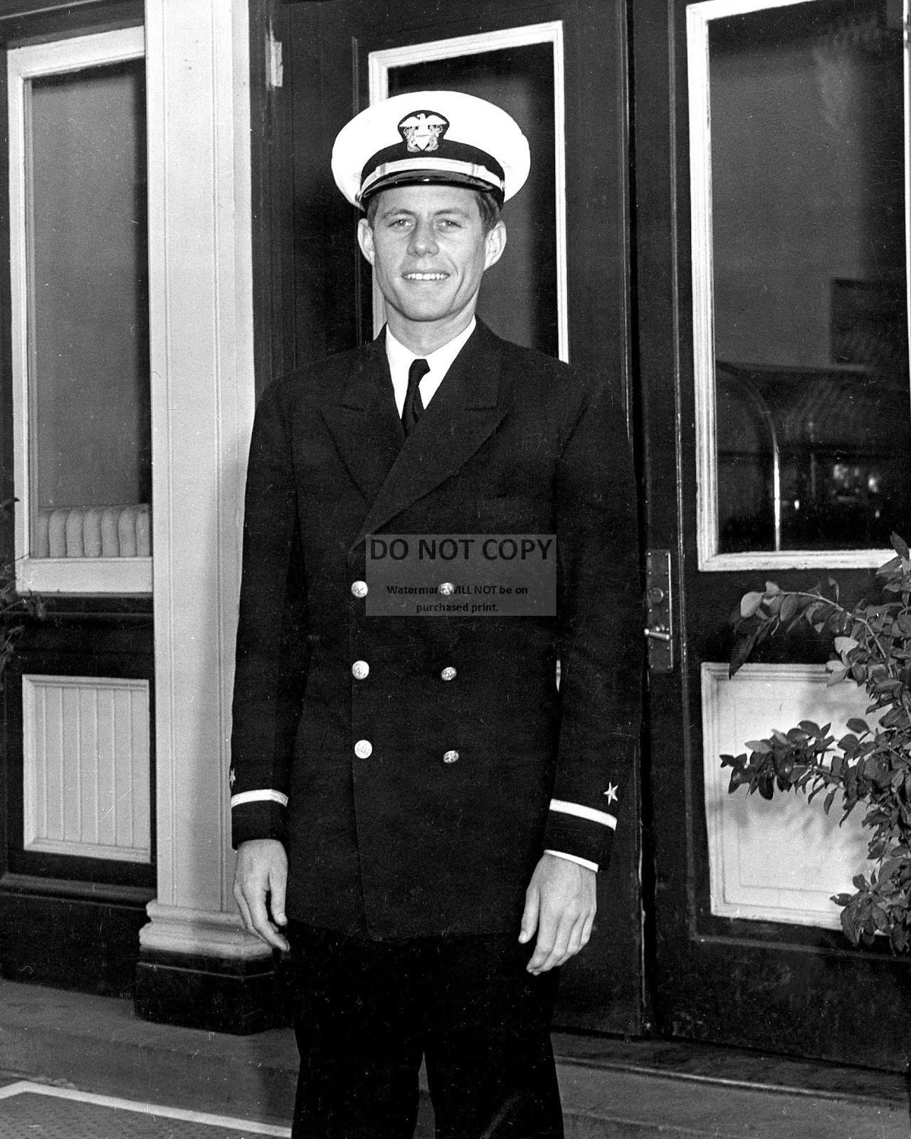 JOHN F. KENNEDY U.S. NAVY ENSIGN IN SOUTH CAROLINA IN 1942 - 8X10 PHOTO ...