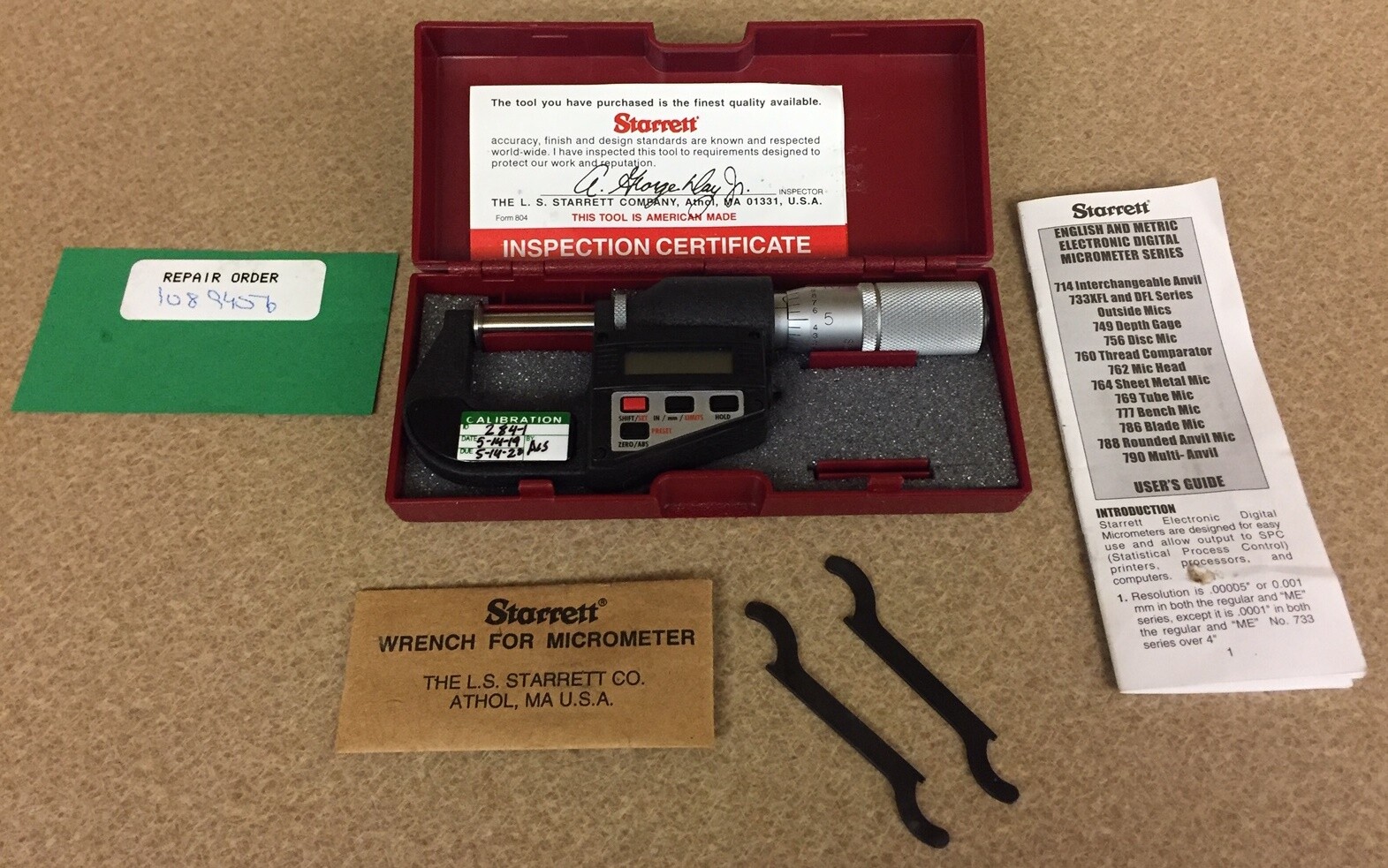 Starrett Digital Micrometer
