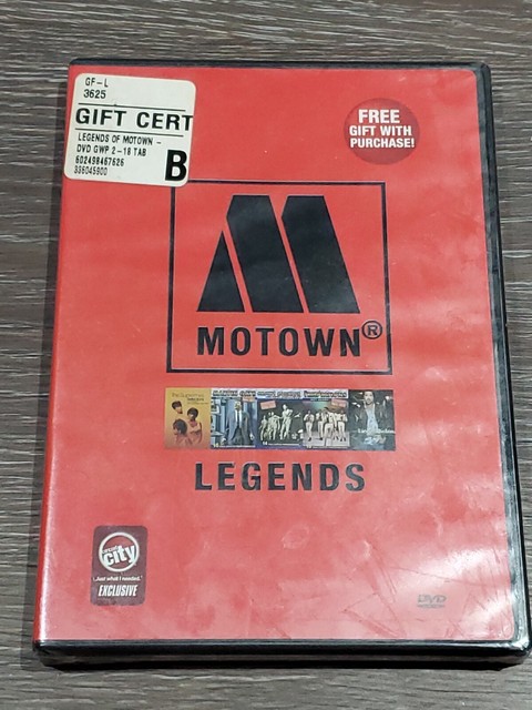 Time Life Motown Legends DVD Concert. 15 Performances Temptations for ...