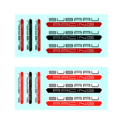 SUBARU RACING STICKER SMALL WHITE STICKER GOODS FHTR16027002 | eBay