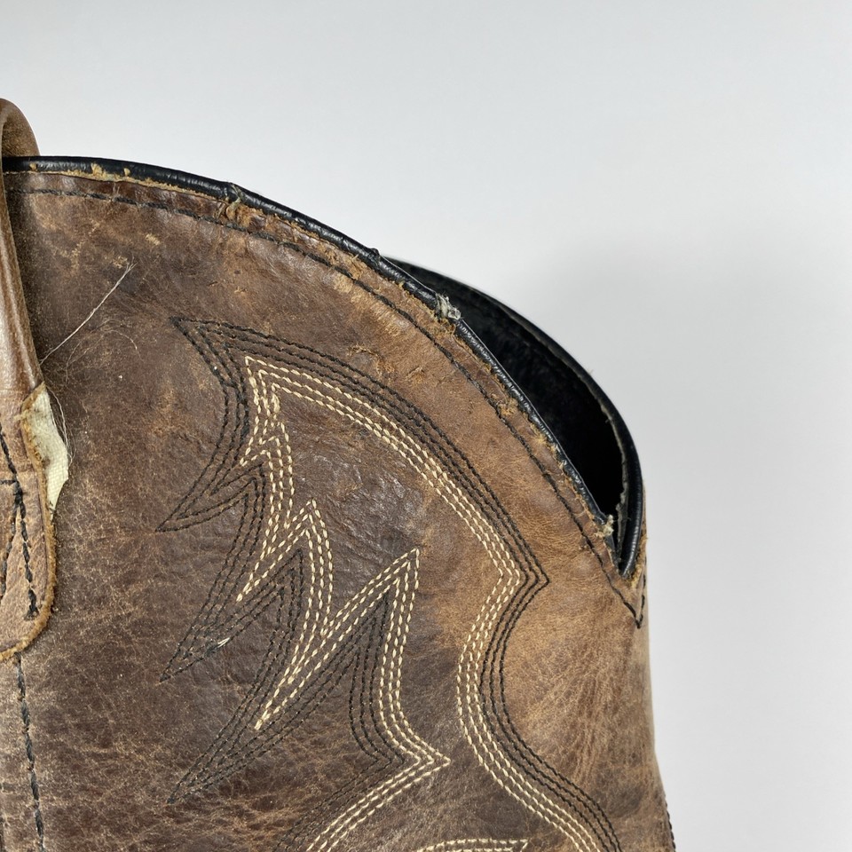 Double H Mens Work Wester Boot Size 13D Brown Leather Cowboy Boots ...