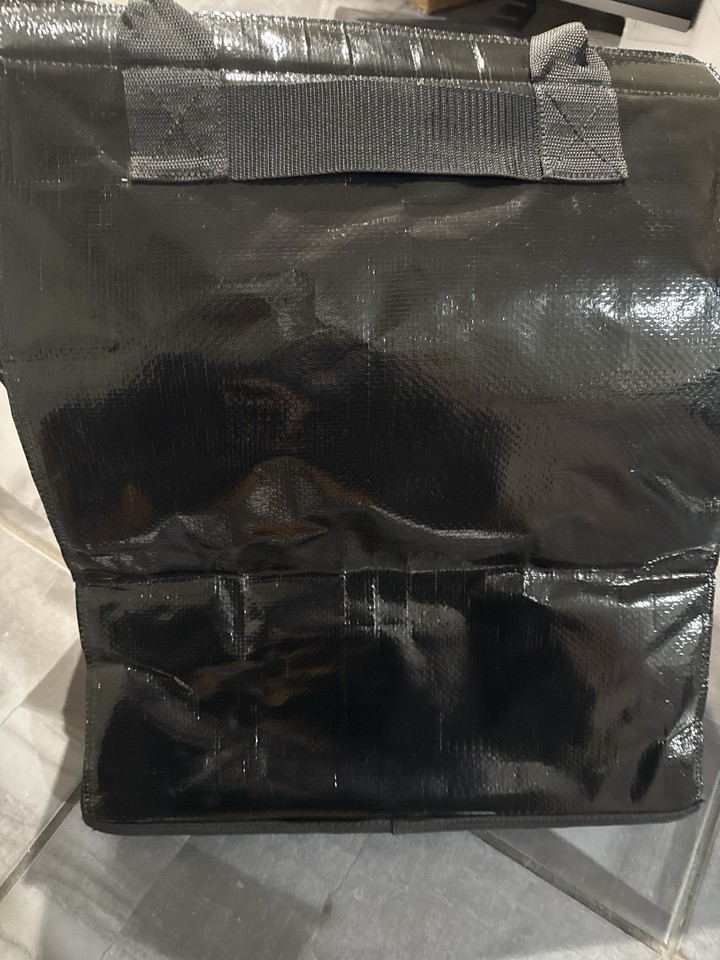 CleverMade Foldable Tote Bag on Wheels Black Rolling Shopping Bag 75 lb ...