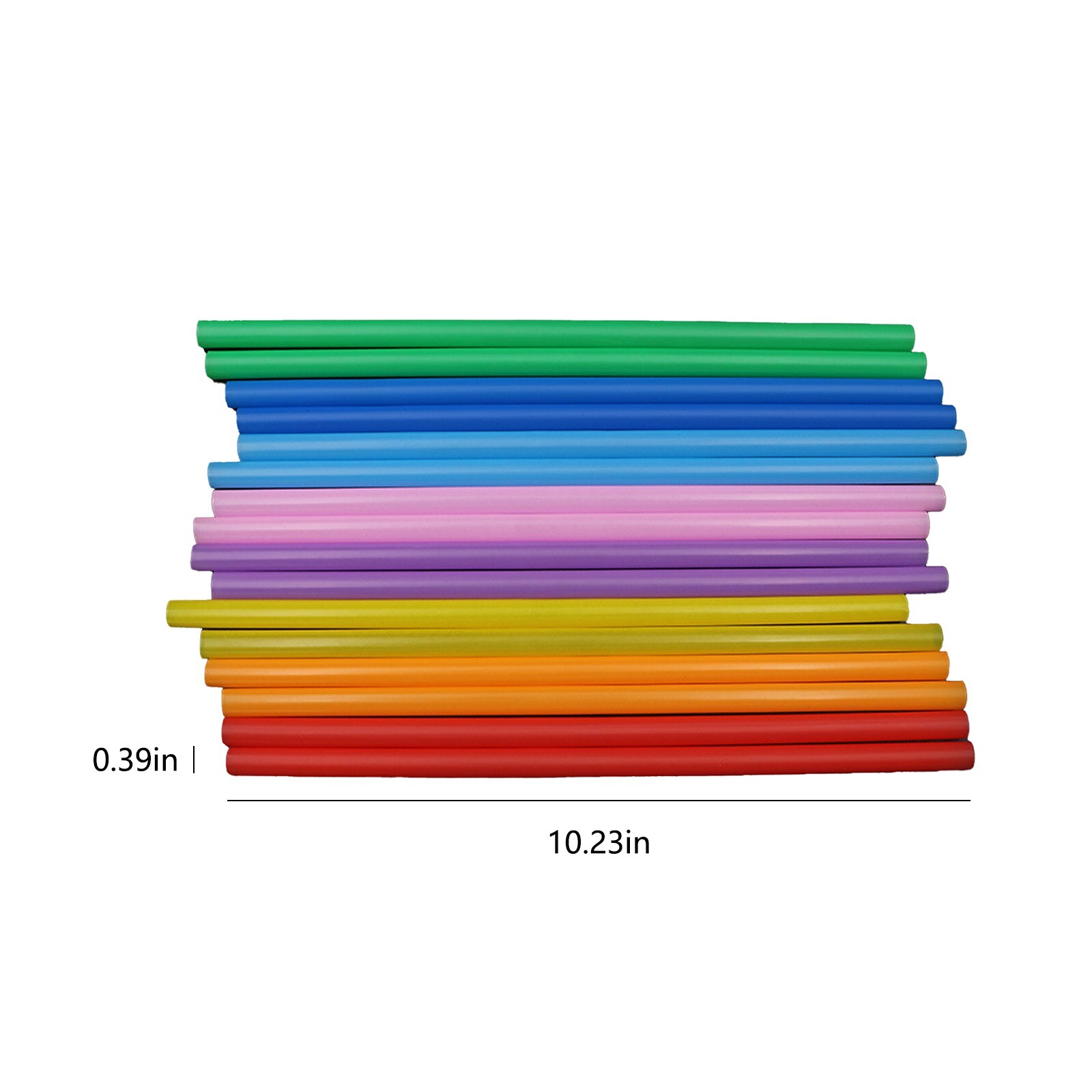 Cocktail Straws Straws Thick 10mm Diameter Intimate Design Mixed Color