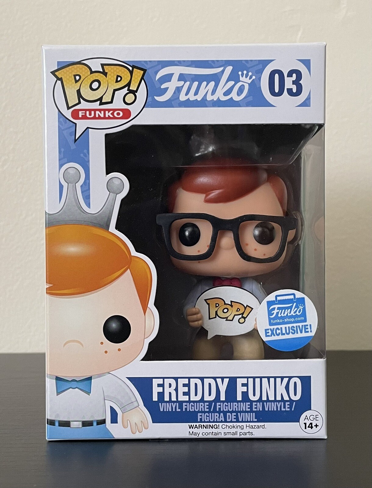 Funko Pop Nerd Freddy Funko #03 Exclusive [Vaulted] NEW with Protector ...