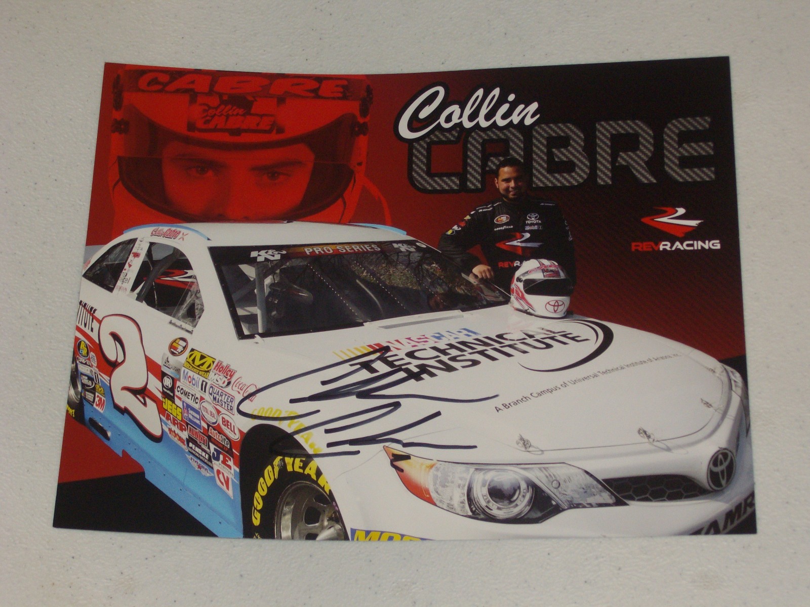 2016 COLLIN CABRE #2 "SIGNED" REV RACING NASCAR K&N EAST PRO SERIES ...