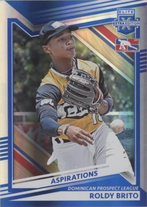 2022 Panini Elite Extra Edition - Roldy Brito #173 Aspirations Blue ...