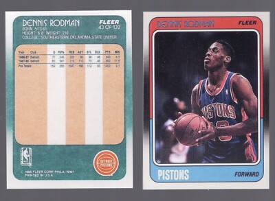 DENNIS RODMAN ROOKIE REPRINT DETROIT PISTONS | eBay