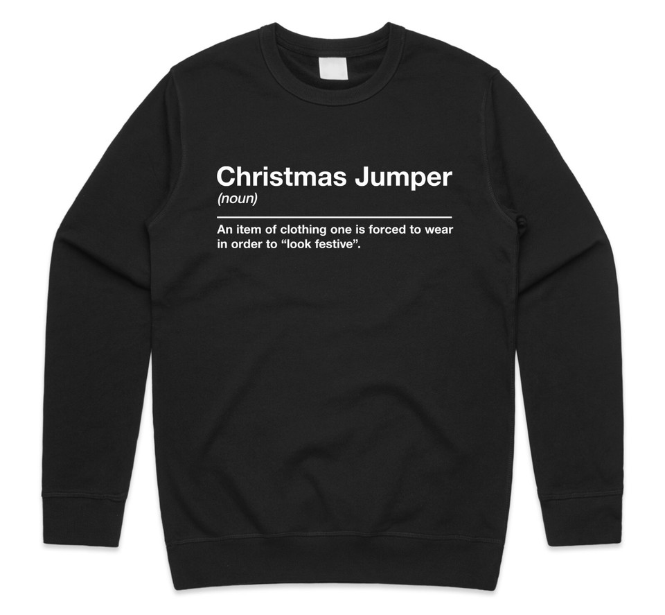 Christmas Definition Xmas Jumper Sweatshirt Funny Sarcasm Sarcastic ...