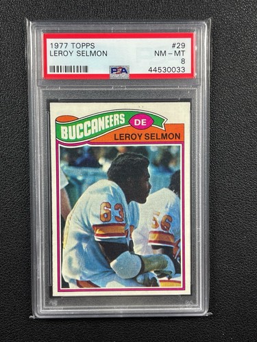 LEROY SELMON PSA 8 1977 TOPPS FOOTBALL #29 VINTAGE BUCCANEERS ROOKIE RC ...