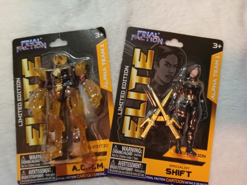 Final Faction 2 Alpha Team figures 2022 Elite Gold Limited Edition | eBay