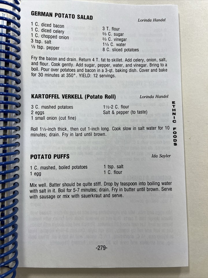 Menno SD South Dakota Ethnic cookbook Germans from Russia Knepfla ...