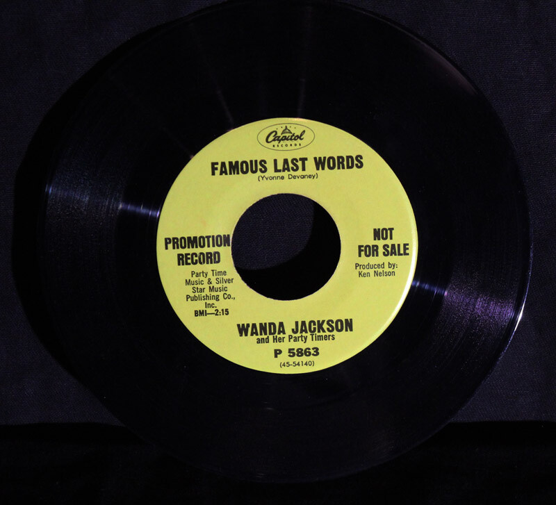 Wanda Jackson-Both Sides Of The Line-Famous Last Words-Capitol P-5863 ...