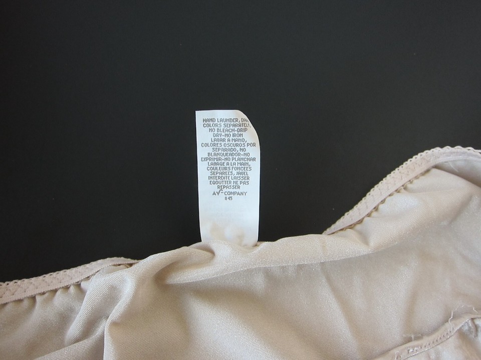 NEW Vanity Fair VTG 90s Stretch Satin High Cut String Bikini Panty ...