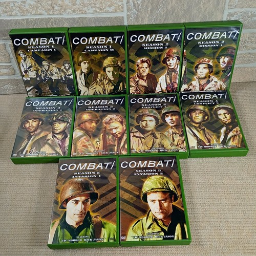 Combat! DVD Complete TV Series Seasons 1-5 Vic Morrow Rick Jason Image ...