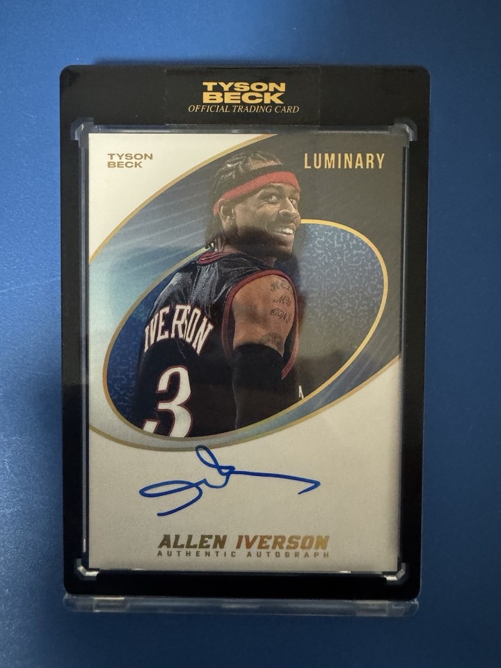 2024 Tyson Beck Allen Iverson ON CARD auto /25 76ers HOF | eBay