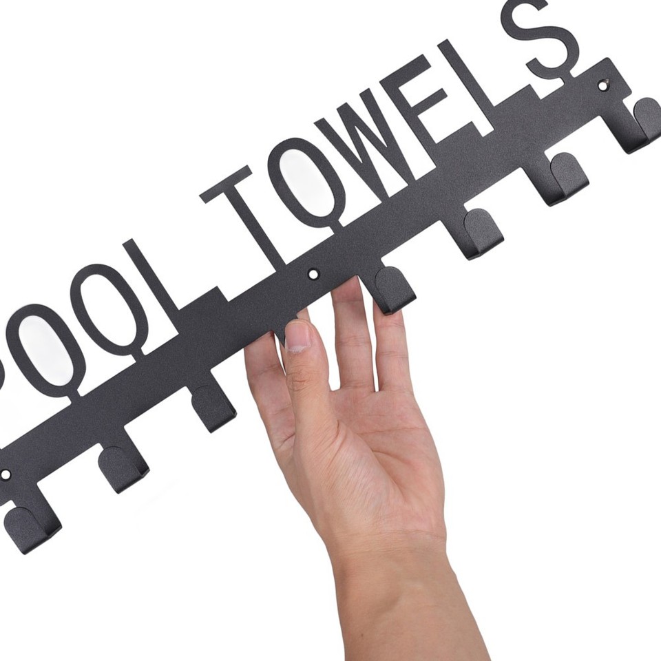 Outdoor Pool Towel Rack Stainless Steel Hook Metal Hooks for Hanging ...