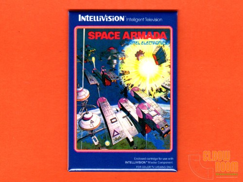 Mattel Intellivision Space Armada box art 2x3" fridge/locker magnet | eBay