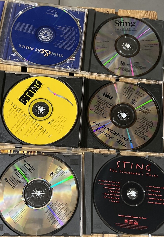 The Police & Sting 6 CD Lot Synchronicity Every Breath You Take Best Of ...