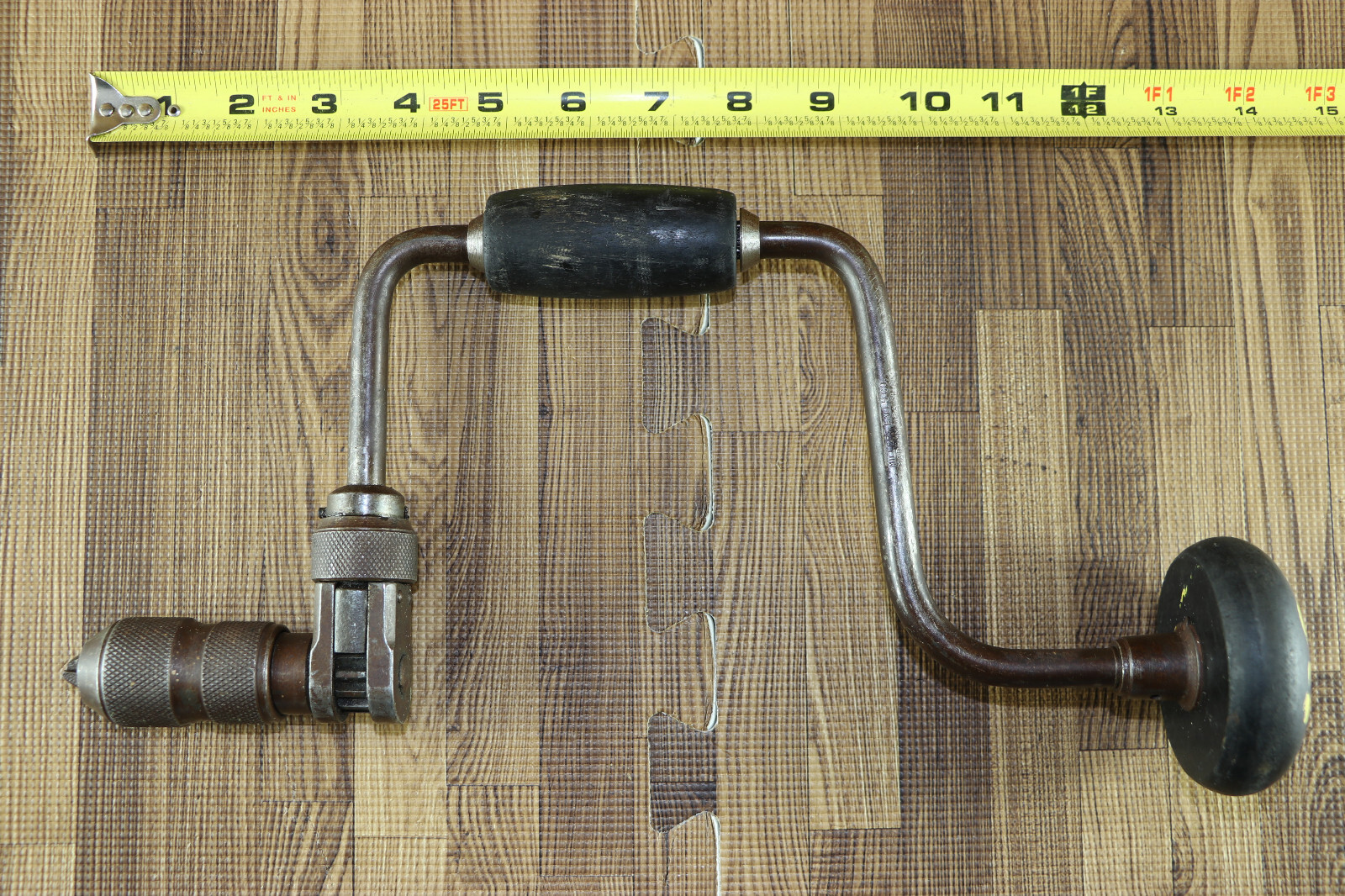 Vintage Millar Falls Co Ratcheting Bit Brace Auger Hand Drill 1410 USA ...