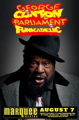 GEORGE CLINTON/PARLIAMENT FUNKADELIC 2017 PHOENIX CONCERT TOUR POSTER ...