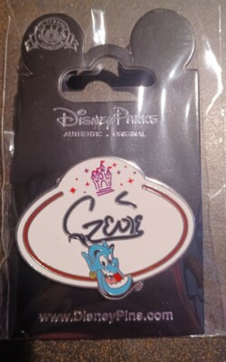 2010 Disney HKDL Name Tag Mystery Genie Pin | eBay