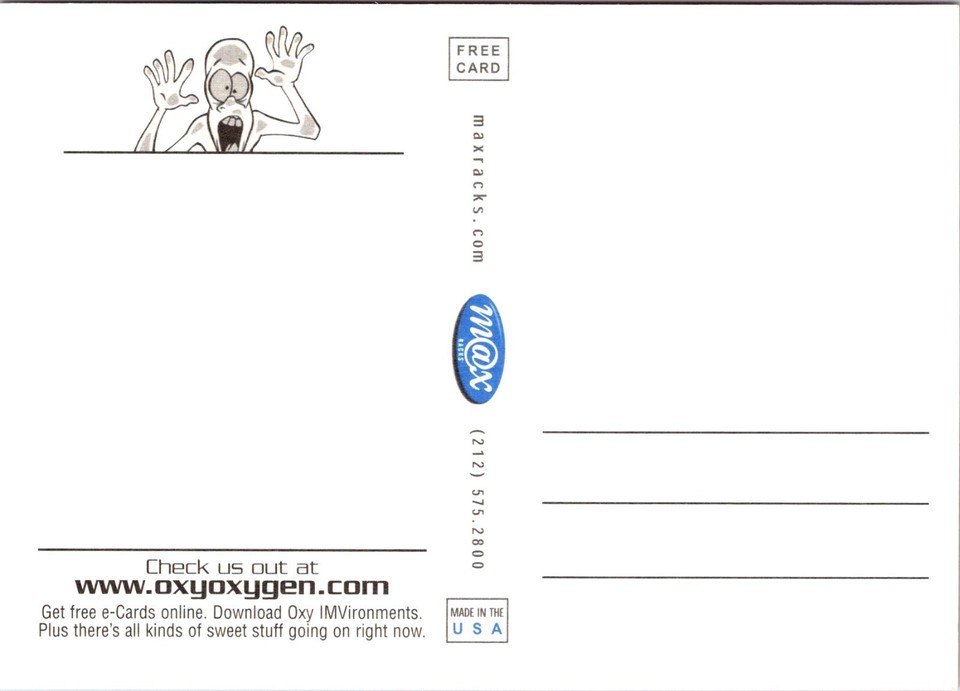 Oxy Acne Pimple Scary Face Artwork Advertisement Postcard C200 | eBay