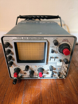 Vintage Tektronix Oscilloscope Type 422 + Test Leads Powers On | eBay