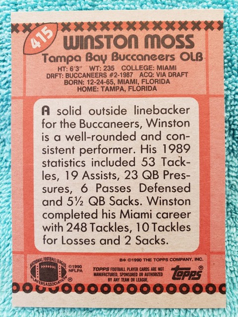 1990 Topps - #415 Winston Moss (RC) for sale online | eBay