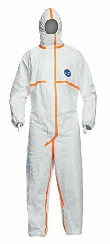 DuPont Protective Coverall PPE Tyvek 800J Hazmat Bunny Suit ASTM F1670 ...