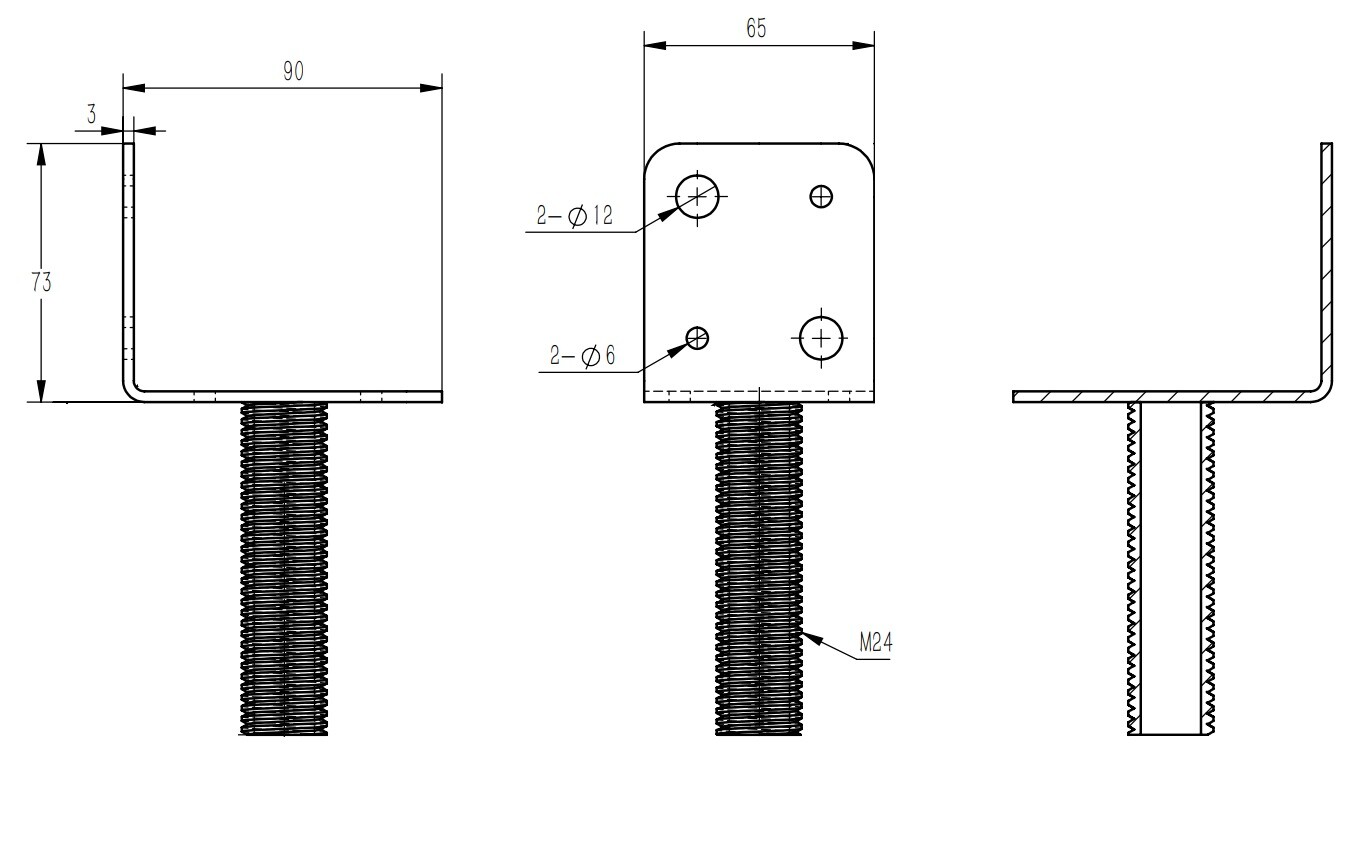 Height Adjustable Deck Support Bearer Joist Bracket Post Stirrup Slab ...