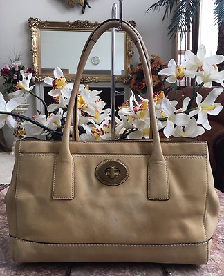 COACH MADELINE Turn-Lock Expandable Satchel Tote Shoulder Handbag 11554 ...