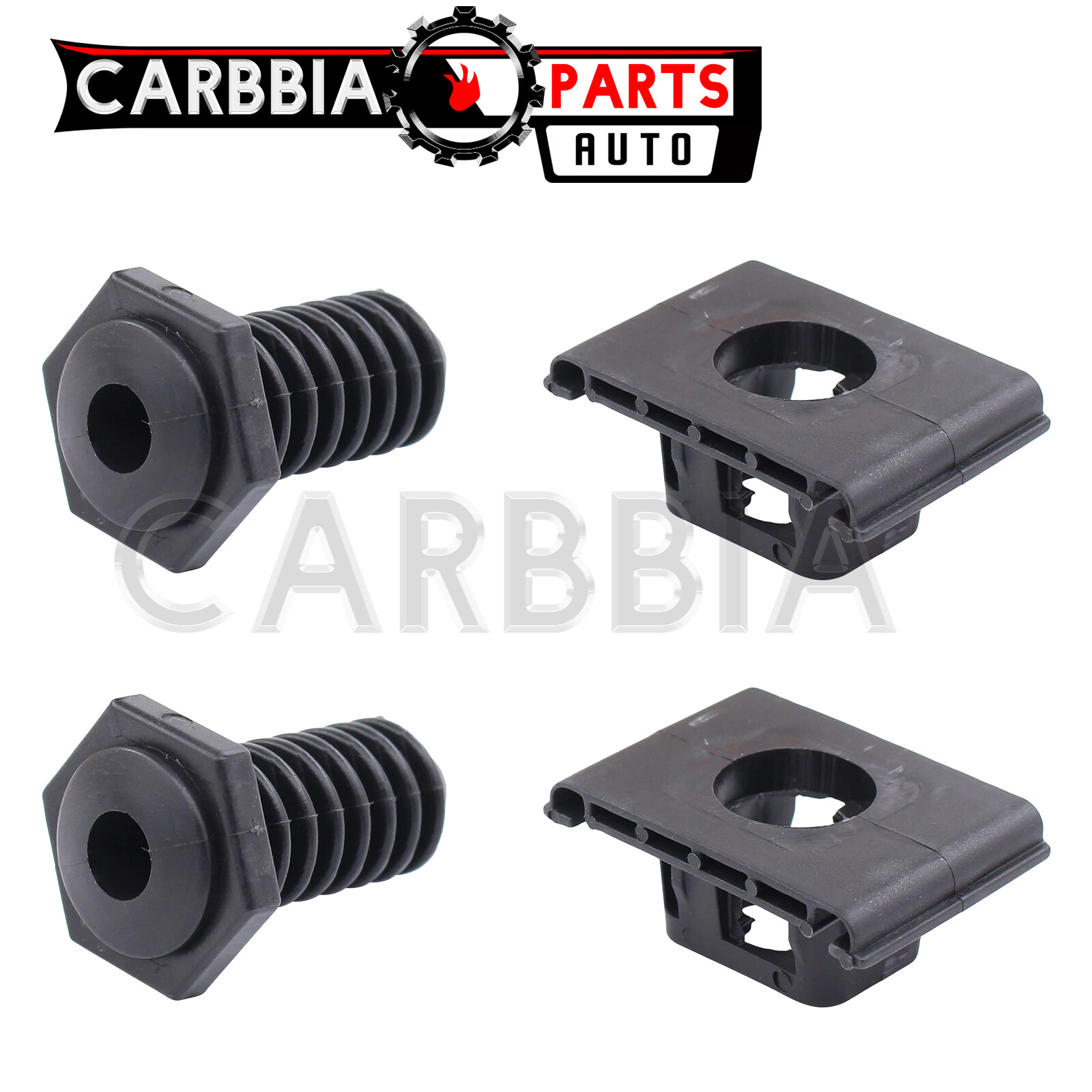 2 Sets Adjustable Hood Bumper Buffer Fit For Dodge Ram Truck 55276482AB ...