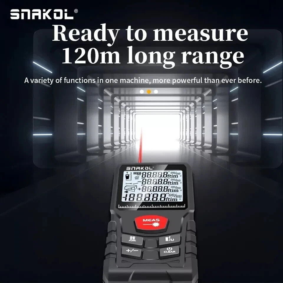 Handheld Digital Laser Point Distance Meter Measure Tape Range Finder ...