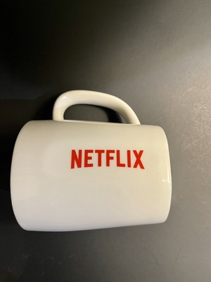 Netflix Coffee Tea Mug Cup White Red Letters, No Chips Great Cond | eBay