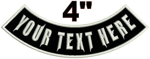 Custom Embroidered 4" Bottom Rocker Patch MC Biker Motorcycle Club ...