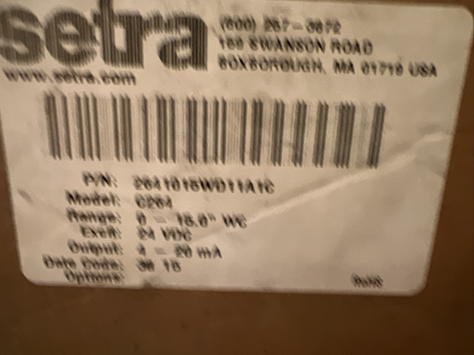 Setra C264 2641015WD11A1C Differential Pressure Transducer New 264 | eBay